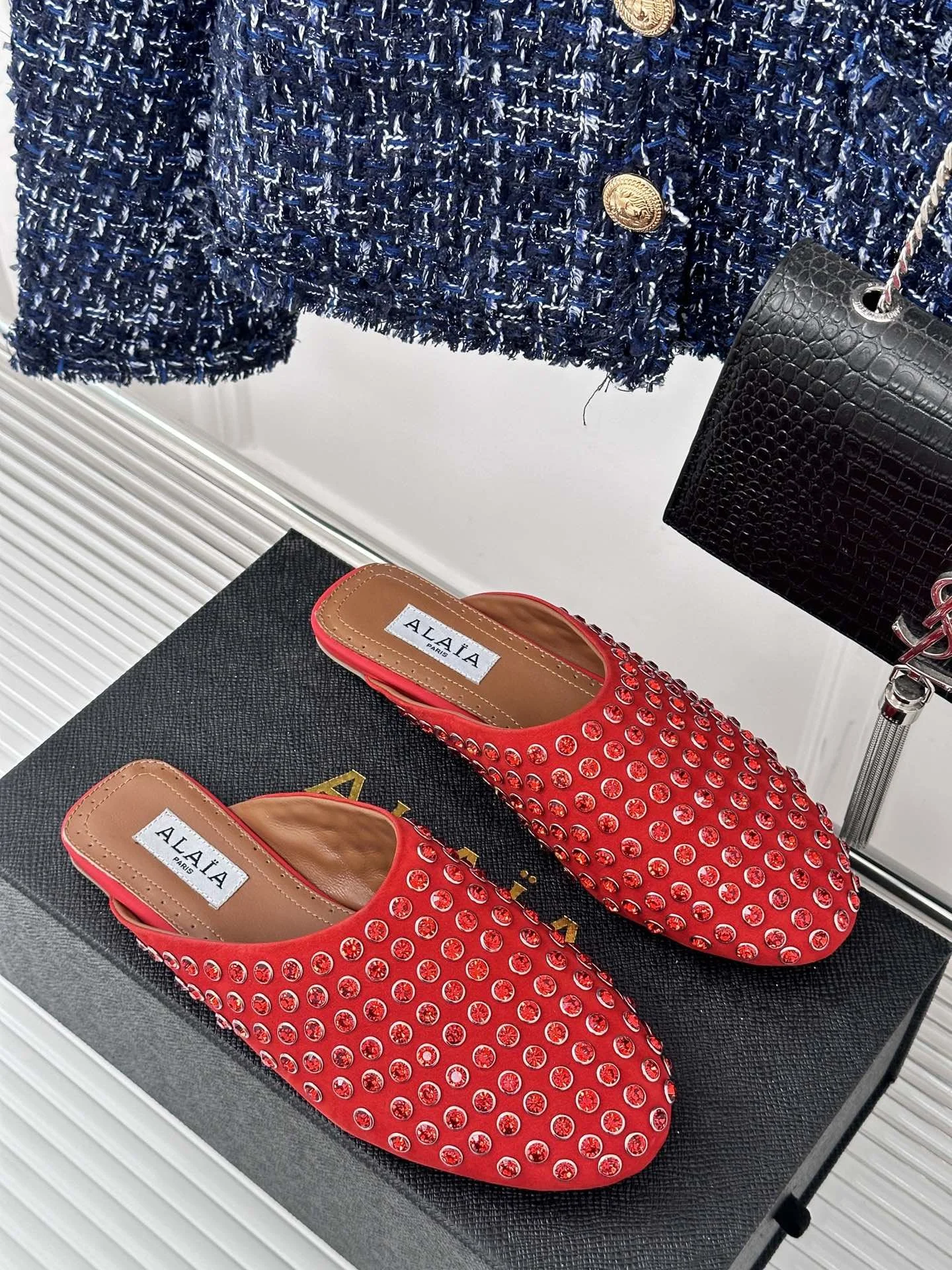 Brand-authenticated Alaia Sandals