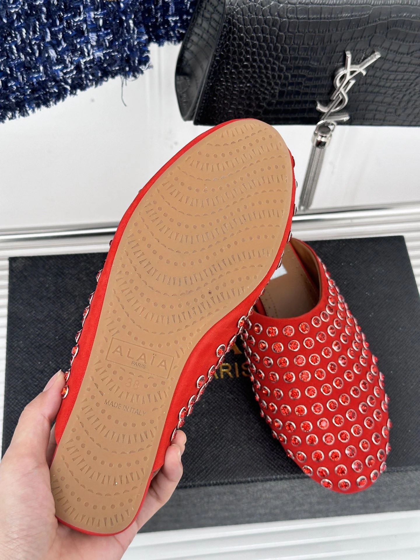 Brand-authenticated Alaia Sandals