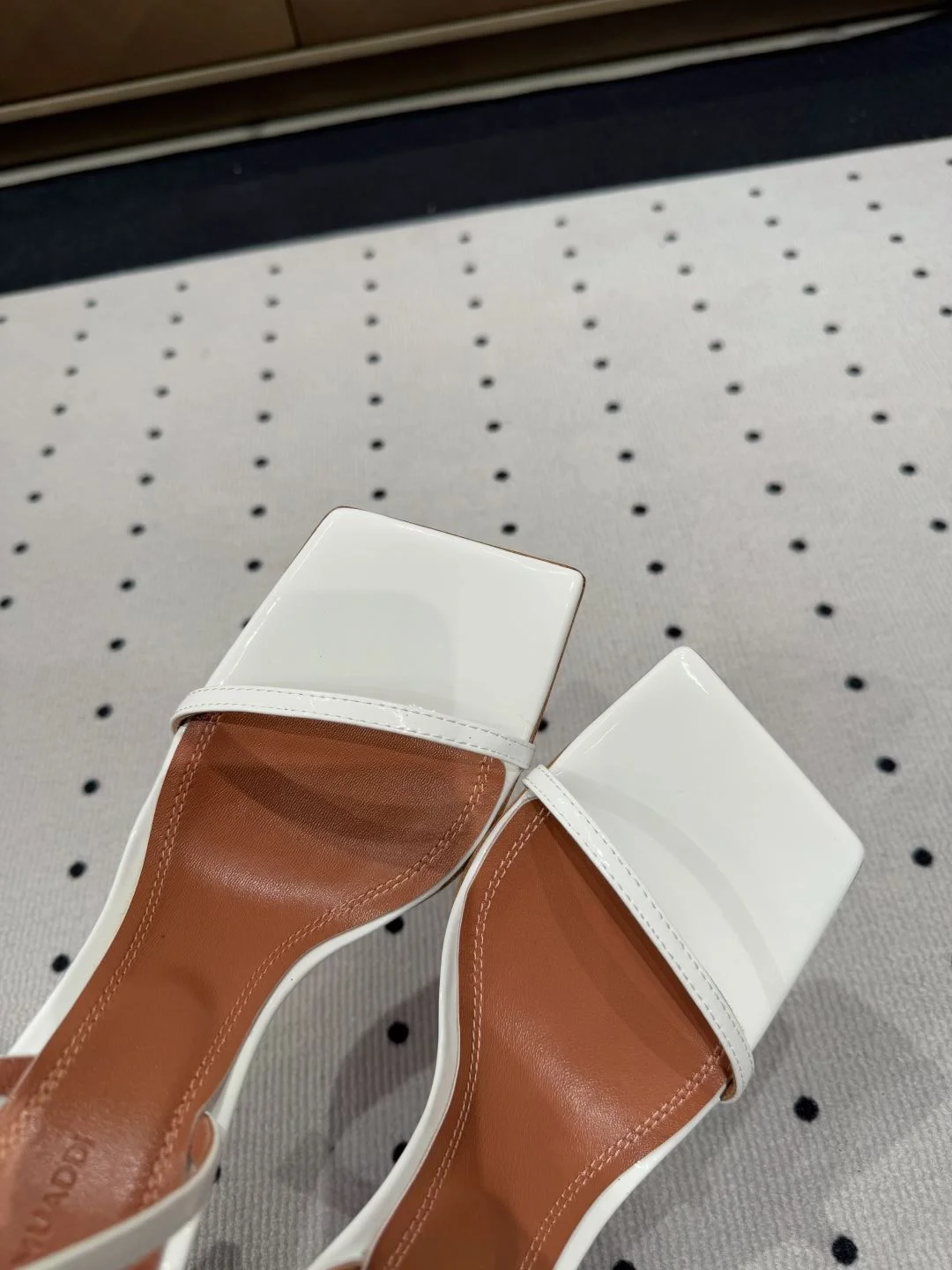 Accurate model Amina Muaddi Sandals