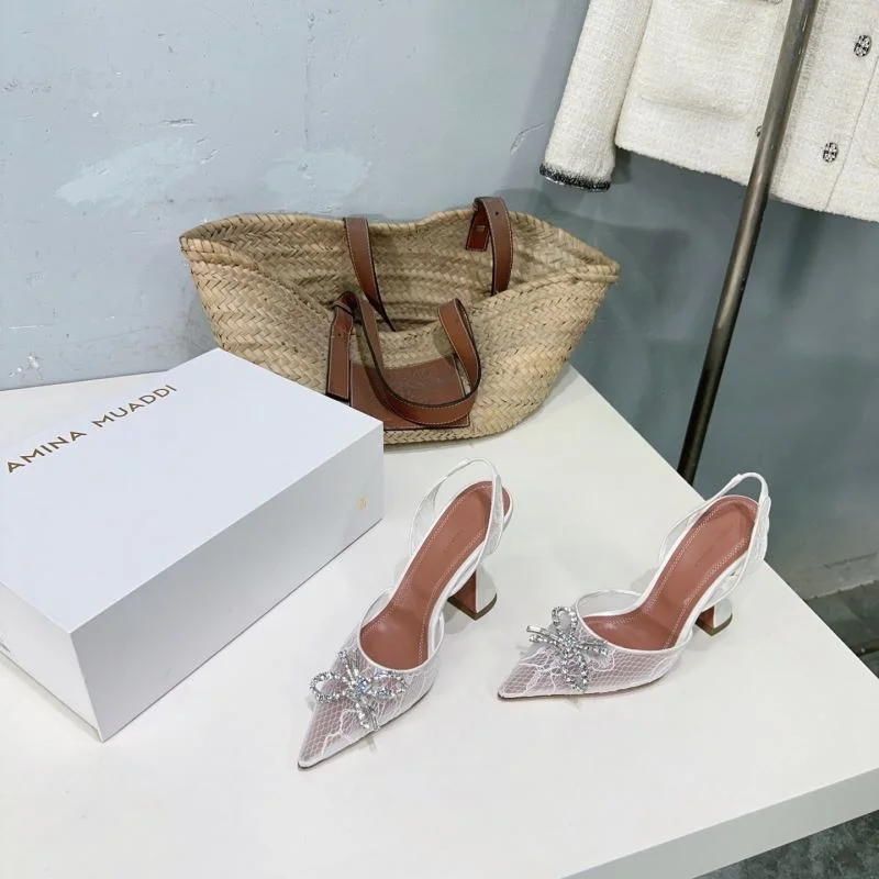 Indistinguishable Amina Muaddi Sandals