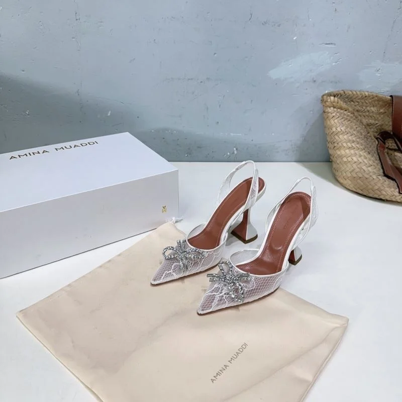 Indistinguishable Amina Muaddi Sandals