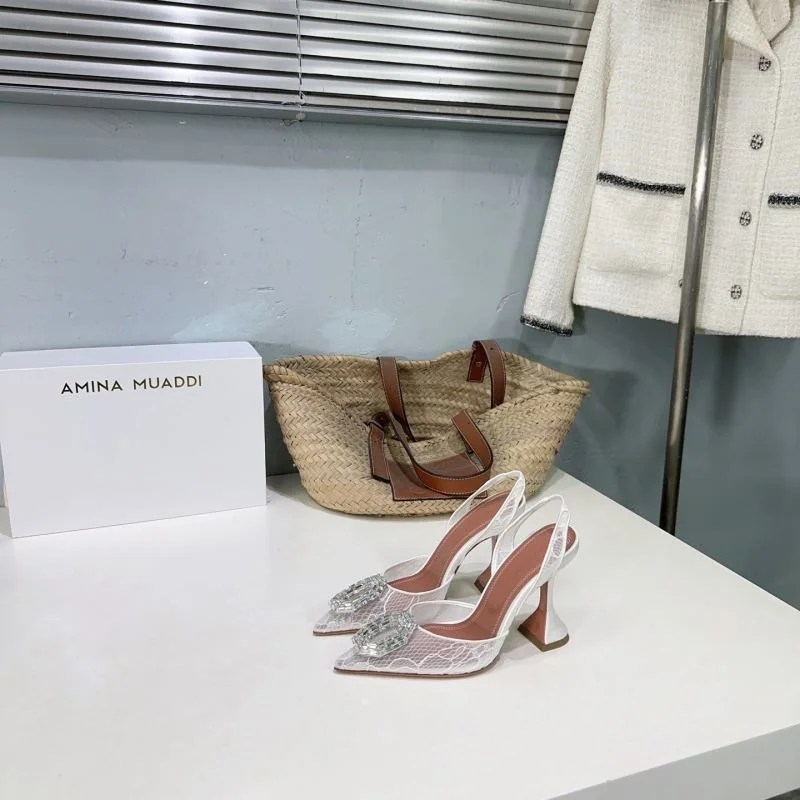 Top mirror Amina Muaddi Sandals