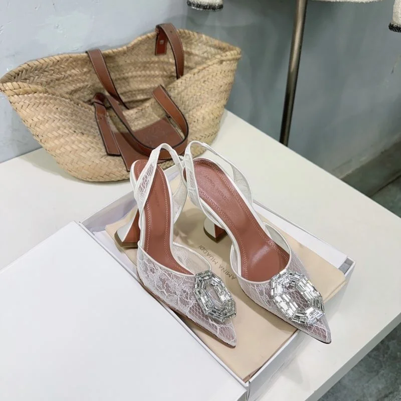 Top mirror Amina Muaddi Sandals