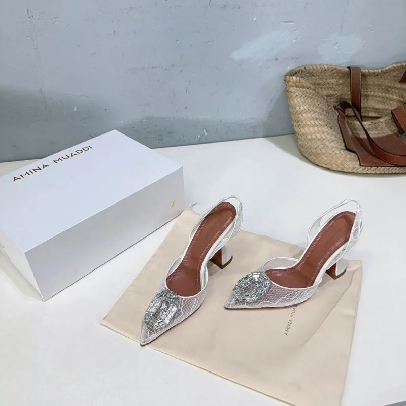 Top mirror Amina Muaddi Sandals
