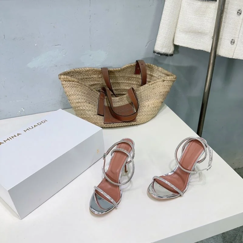 Top mirror Amina Muaddi Sandals