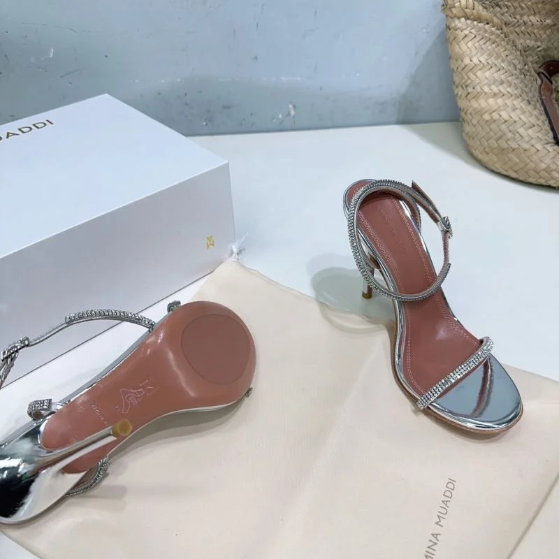 Top mirror Amina Muaddi Sandals