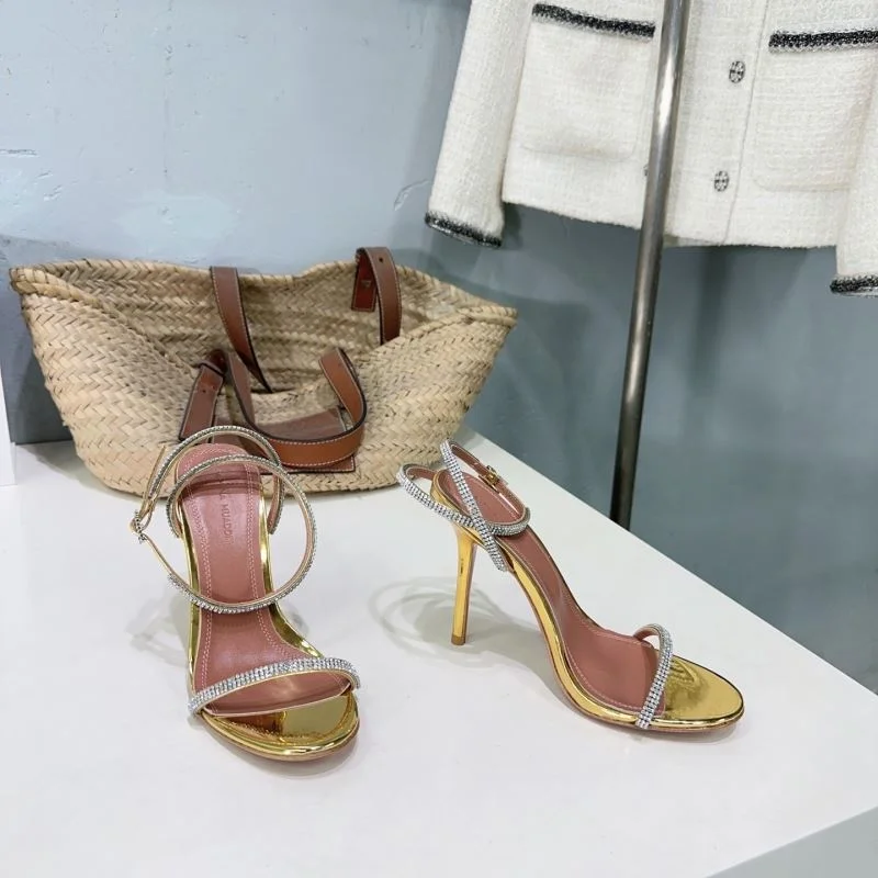 Brand-authenticated Amina Muaddi Sandals