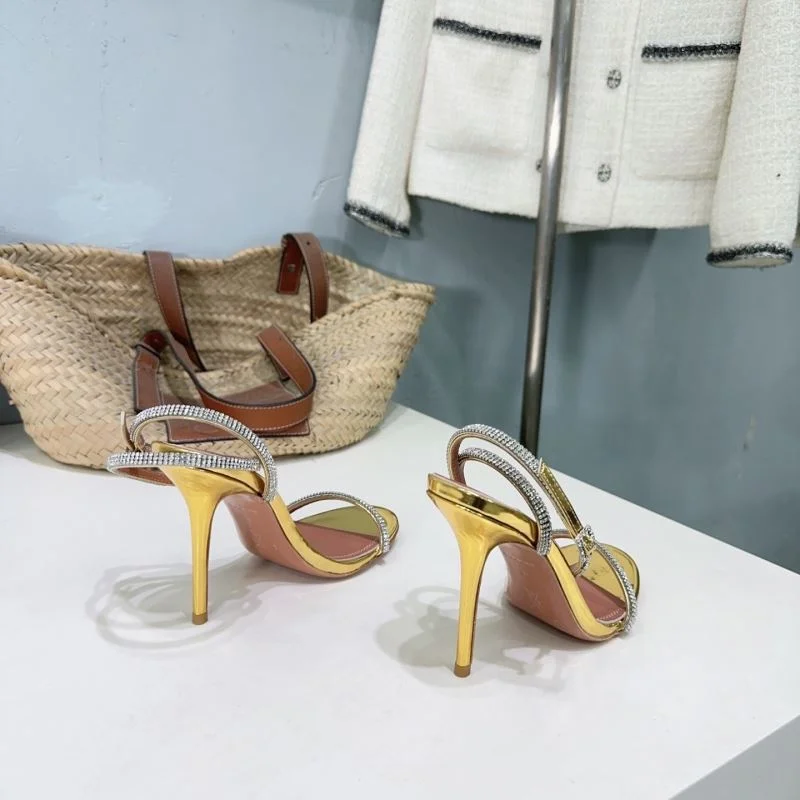 Brand-authenticated Amina Muaddi Sandals
