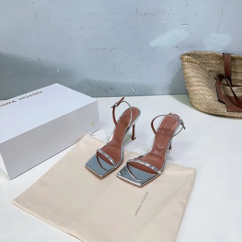 Real Amina Muaddi Sandals