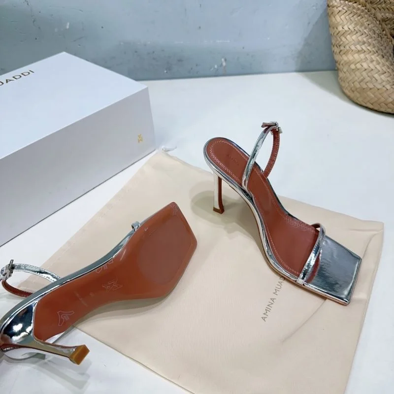 Real Amina Muaddi Sandals