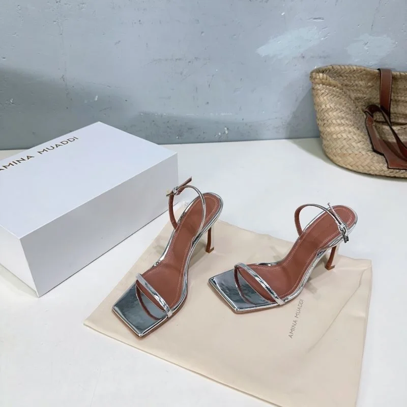 Real Amina Muaddi Sandals