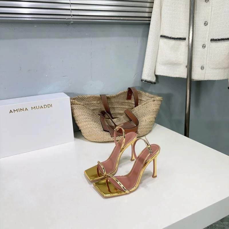 1:1 copy Amina Muaddi Sandals