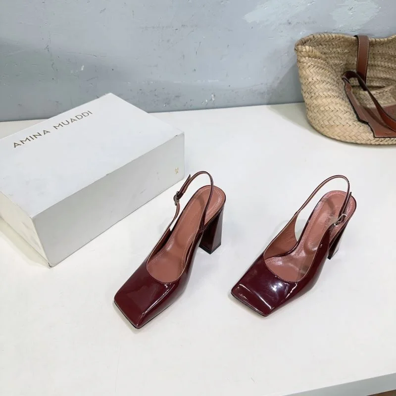 Real Amina Muaddi Sandals