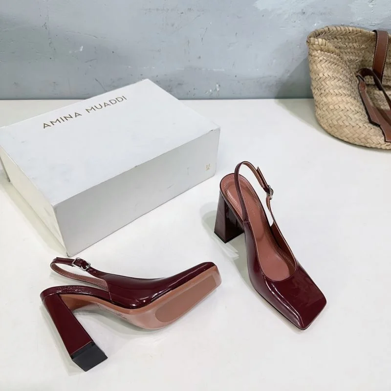 Real Amina Muaddi Sandals