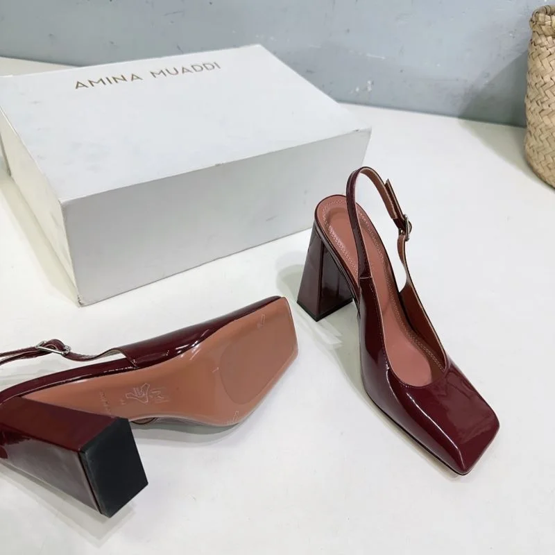 Real Amina Muaddi Sandals