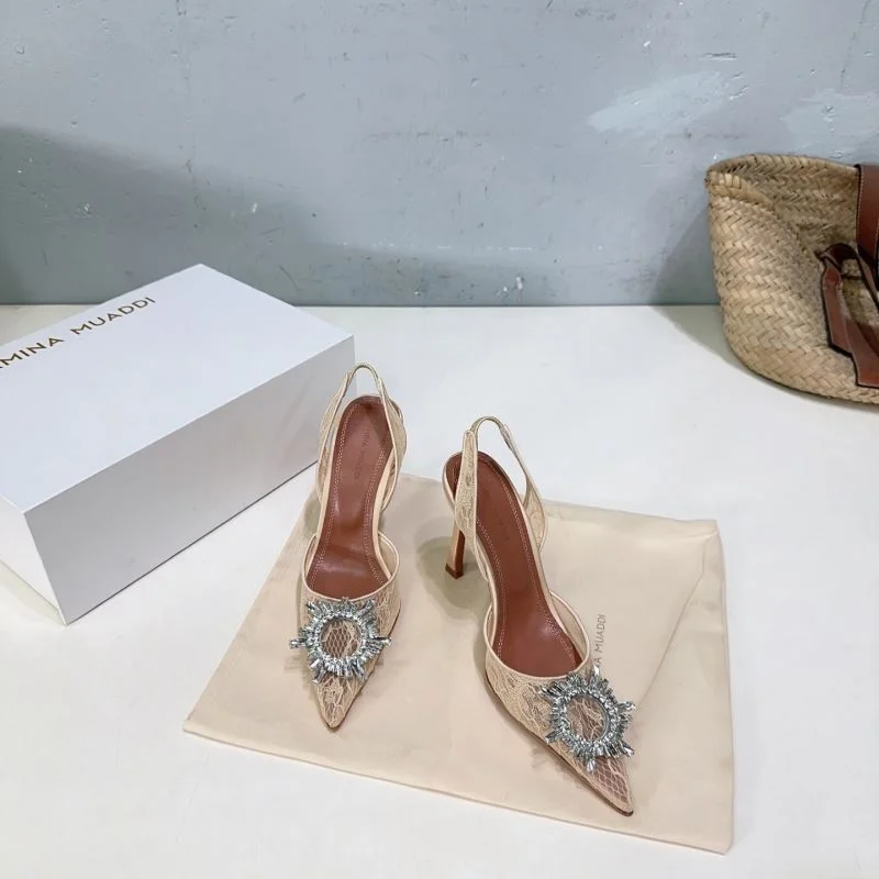 Top mirror Amina Muaddi Sandals