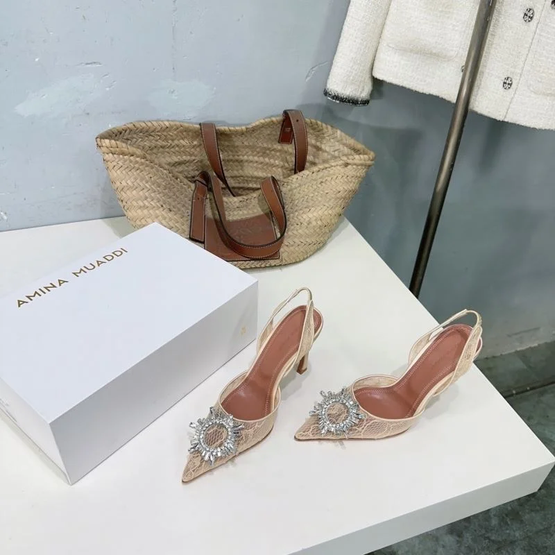 Top mirror Amina Muaddi Sandals