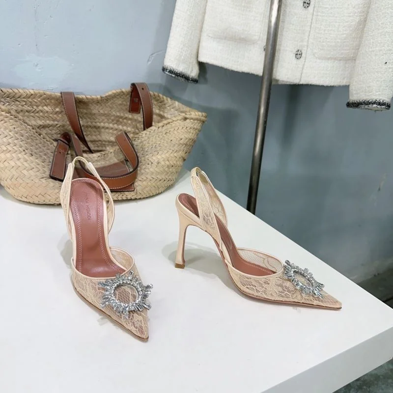 Top mirror Amina Muaddi Sandals