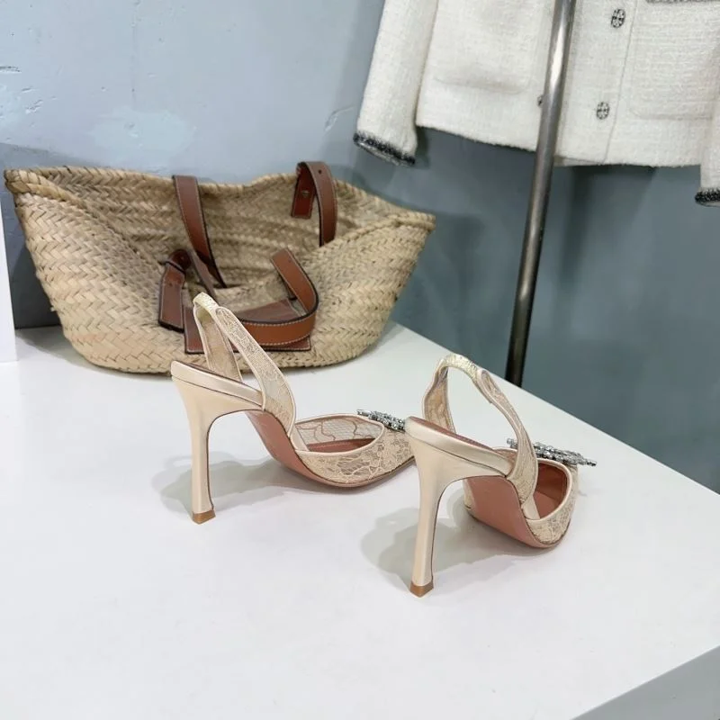 Top mirror Amina Muaddi Sandals
