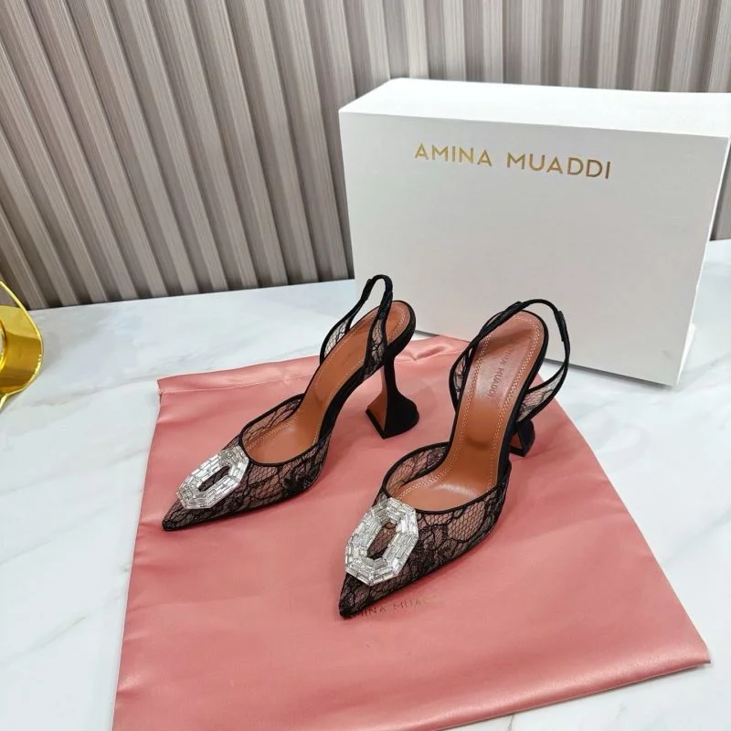 Indistinguishable Amina Muaddi Sandals