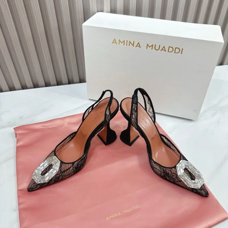Indistinguishable Amina Muaddi Sandals