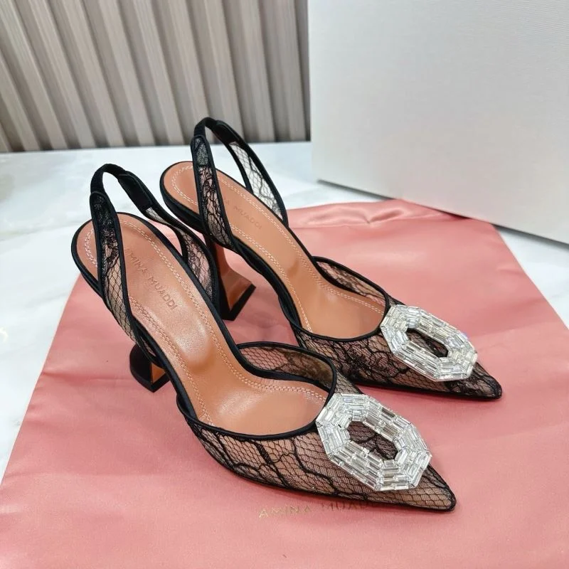 Indistinguishable Amina Muaddi Sandals