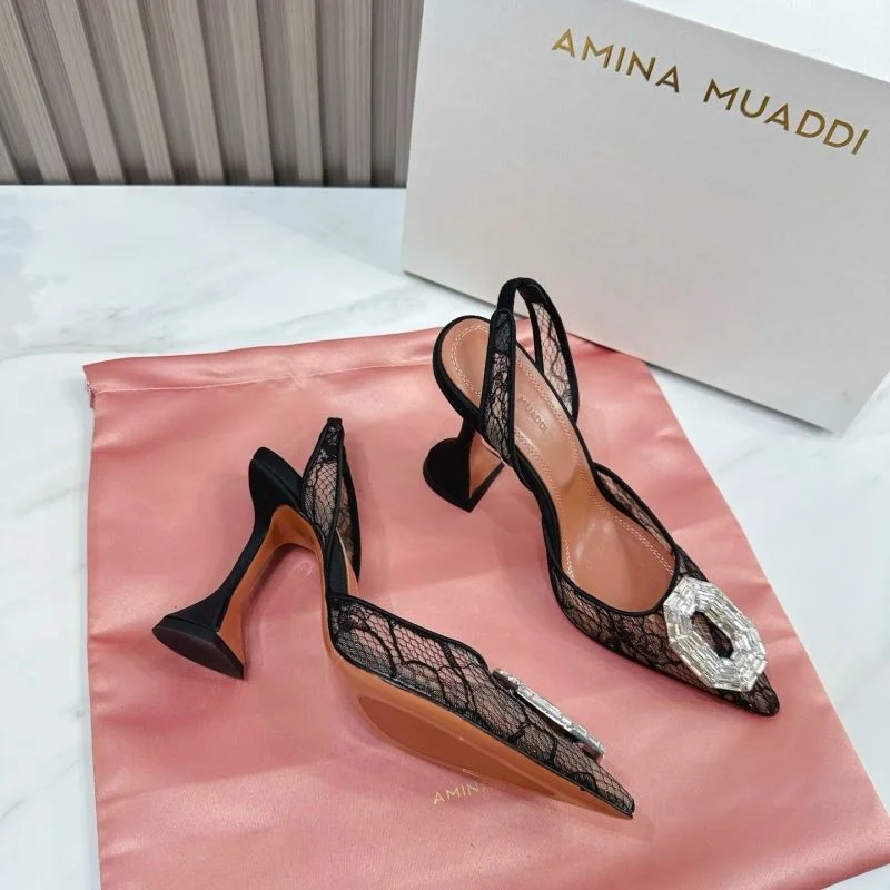 Indistinguishable Amina Muaddi Sandals