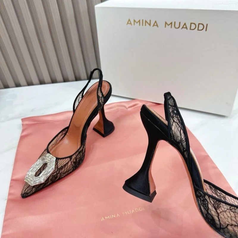 Indistinguishable Amina Muaddi Sandals