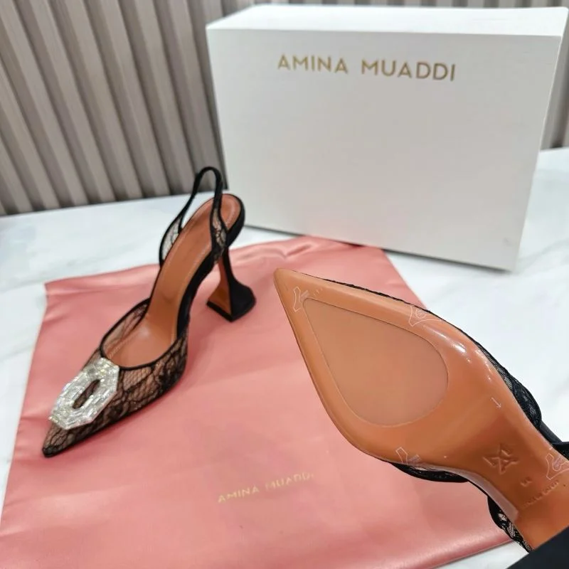Indistinguishable Amina Muaddi Sandals