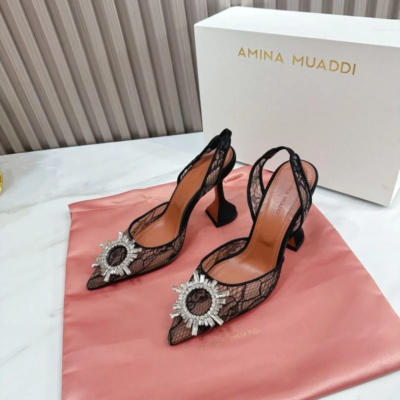 1:1 copy Amina Muaddi Sandals