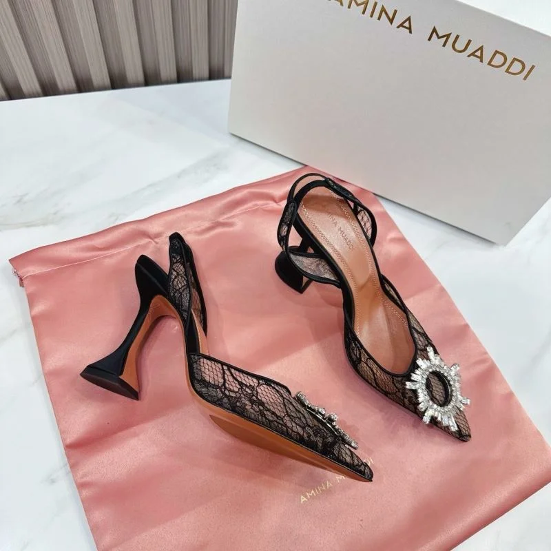 1:1 copy Amina Muaddi Sandals