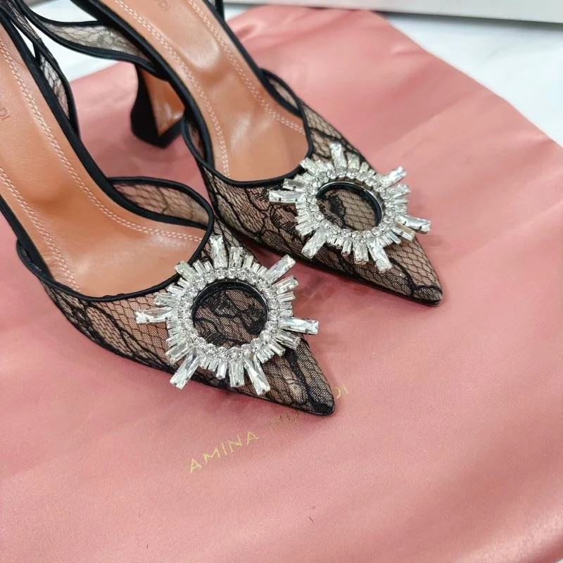 1:1 copy Amina Muaddi Sandals