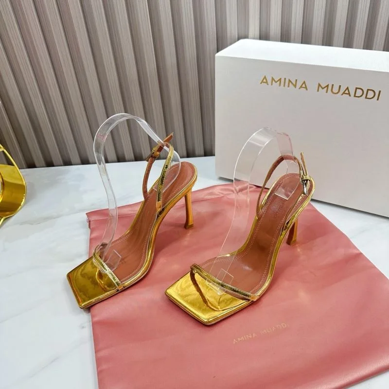 Real Amina Muaddi Sandals