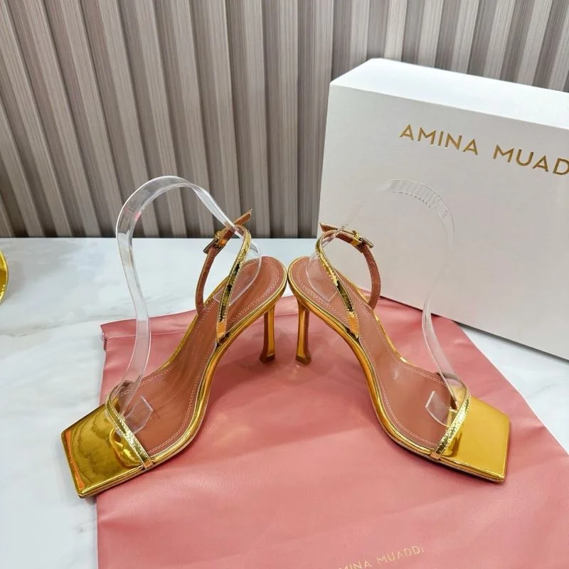 Real Amina Muaddi Sandals
