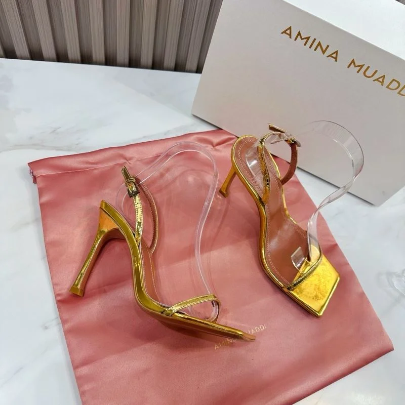 Real Amina Muaddi Sandals