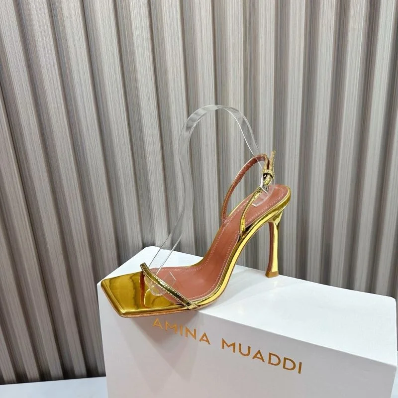 Real Amina Muaddi Sandals