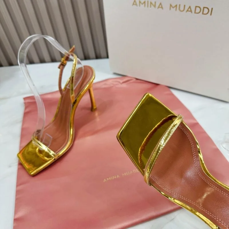 Real Amina Muaddi Sandals