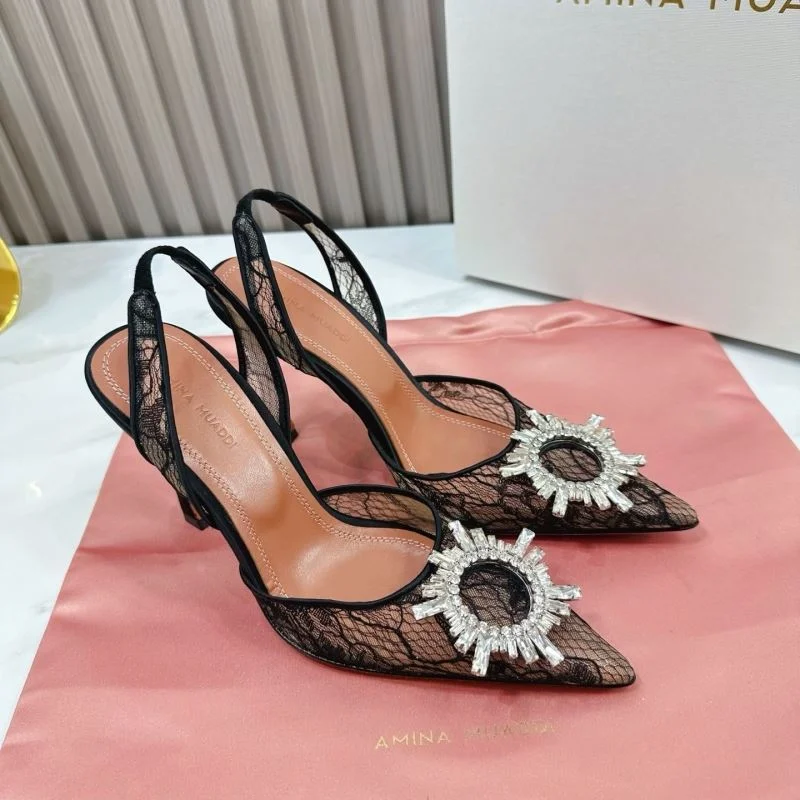 1:1 copy Amina Muaddi Sandals