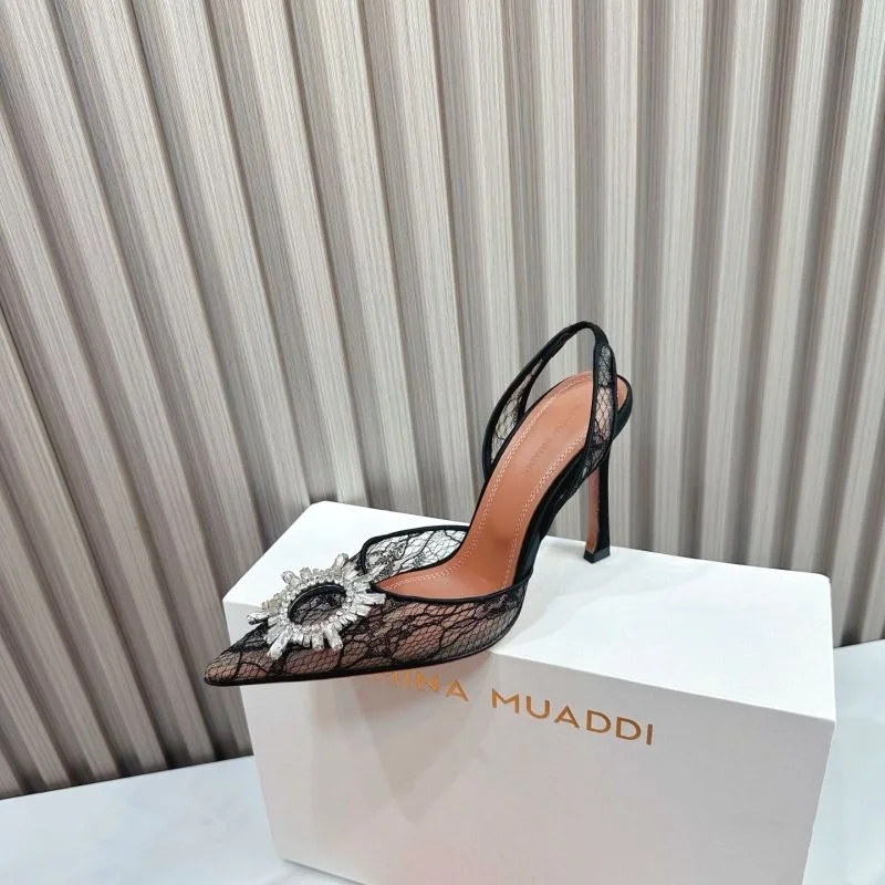 1:1 copy Amina Muaddi Sandals