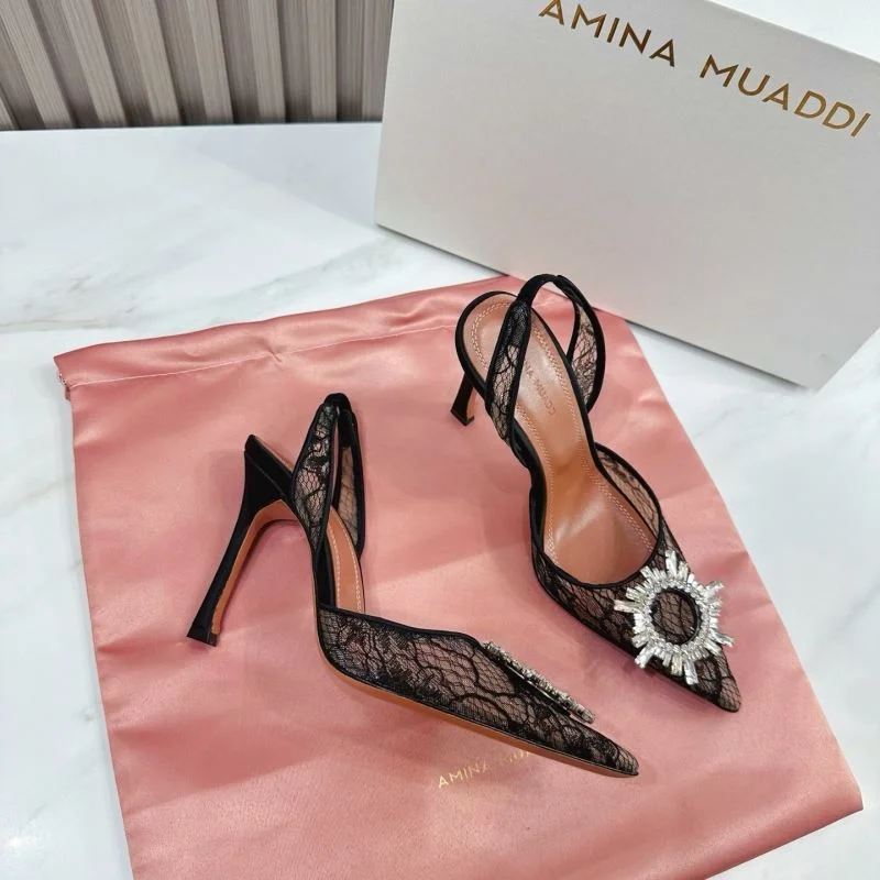 1:1 copy Amina Muaddi Sandals