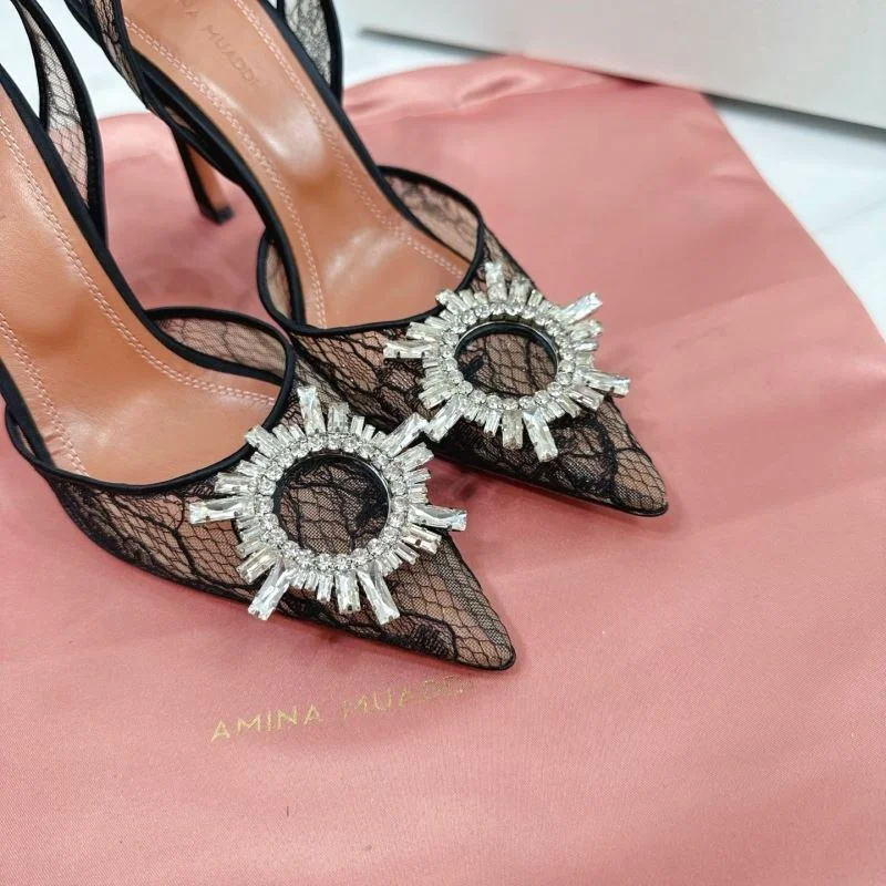 1:1 copy Amina Muaddi Sandals
