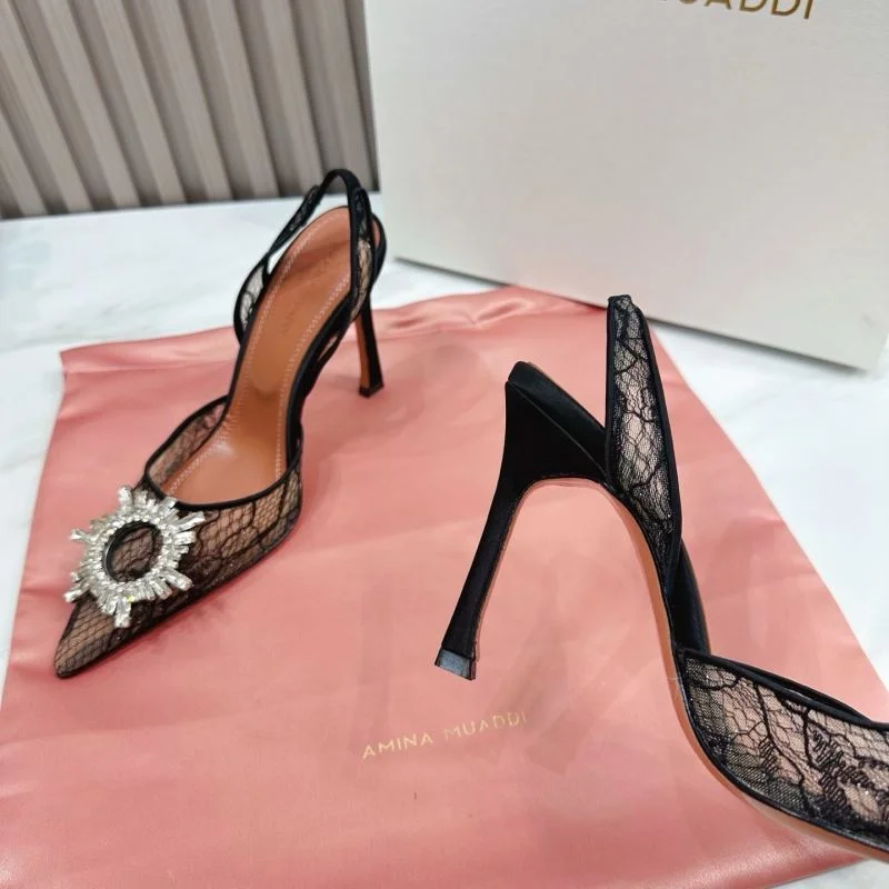 1:1 copy Amina Muaddi Sandals