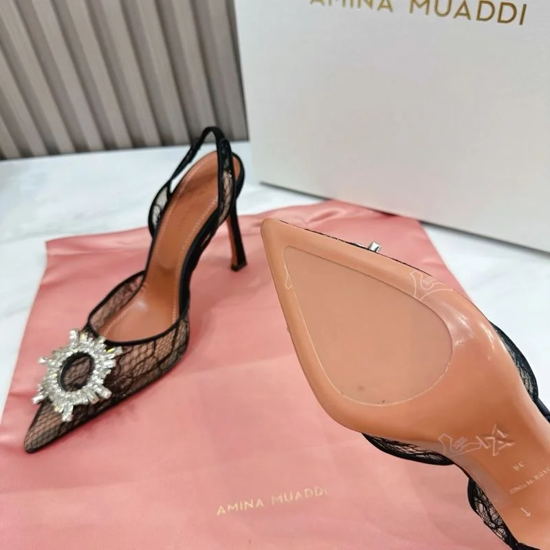 1:1 copy Amina Muaddi Sandals