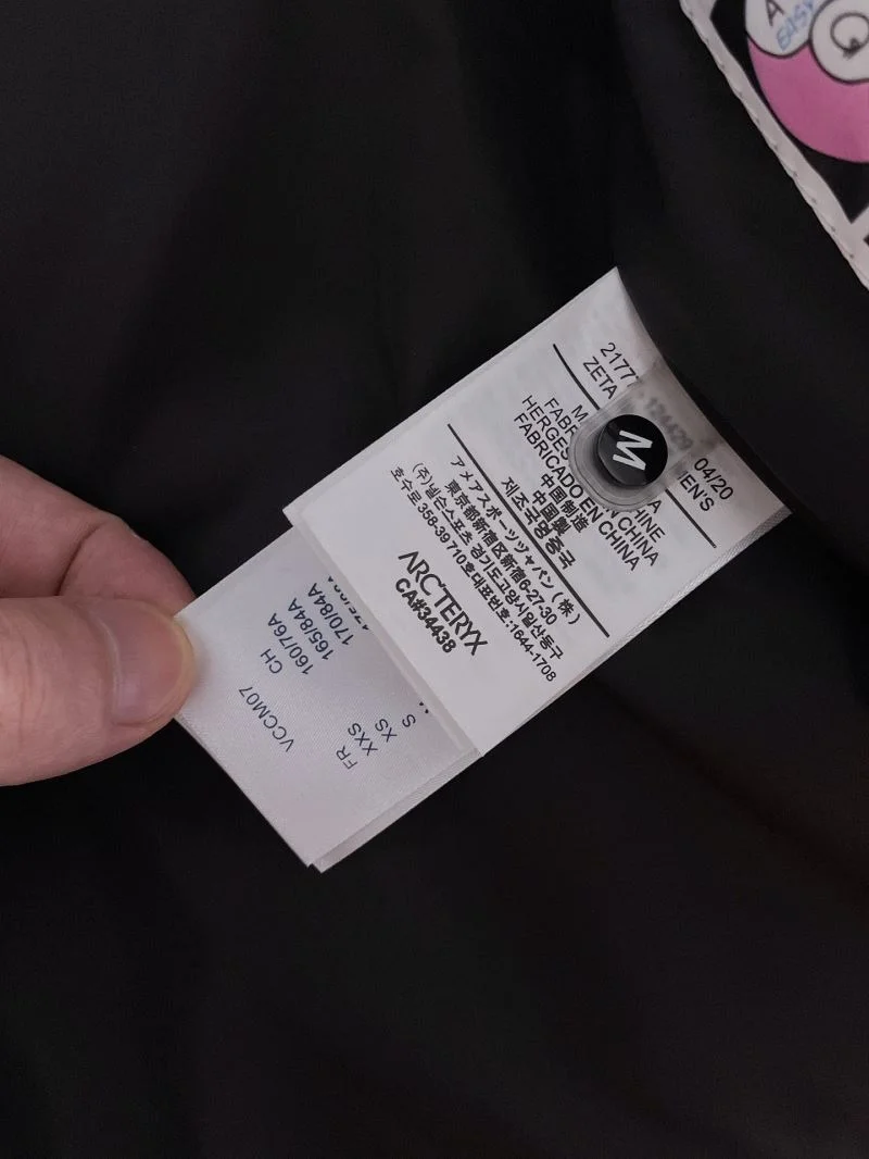 Indistinguishable Arcteryx Down Jackets
