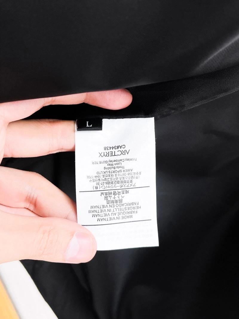 1:1 copy Arcteryx Outwear