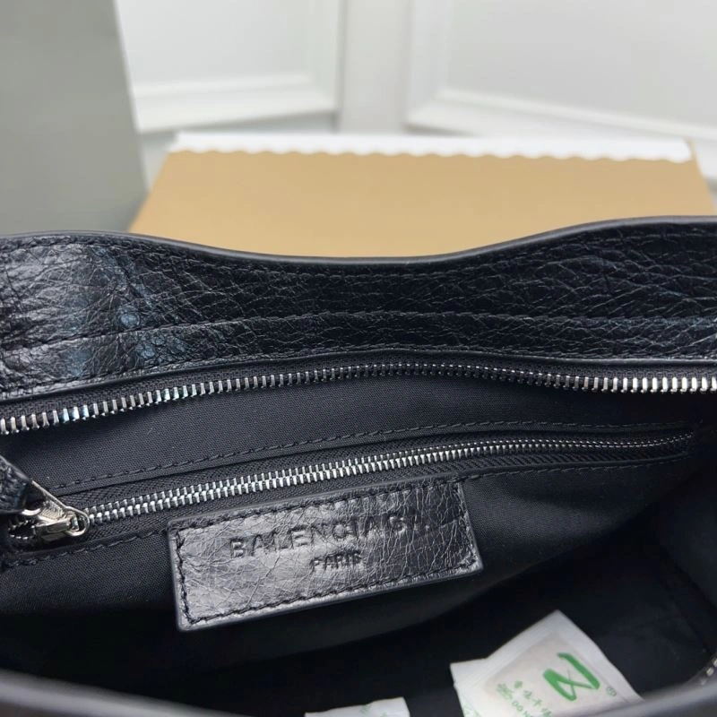Inexpensive Balenciaga  Classic Gold City Cracked Lambskin Bag with Pineapple Studs