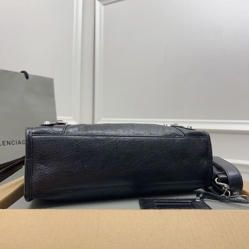 High accuracy Balenciaga  Classic Gold City Cracked Lambskin Bag with Silver Tassels