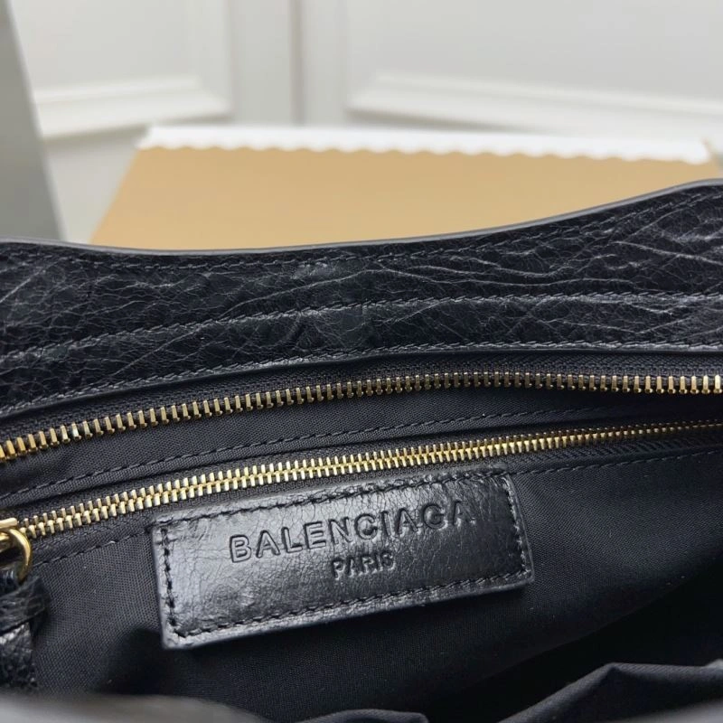 Economical Balenciaga  Classic Gold City S D.Pink Cracked Leather Bag - Italian Luxury