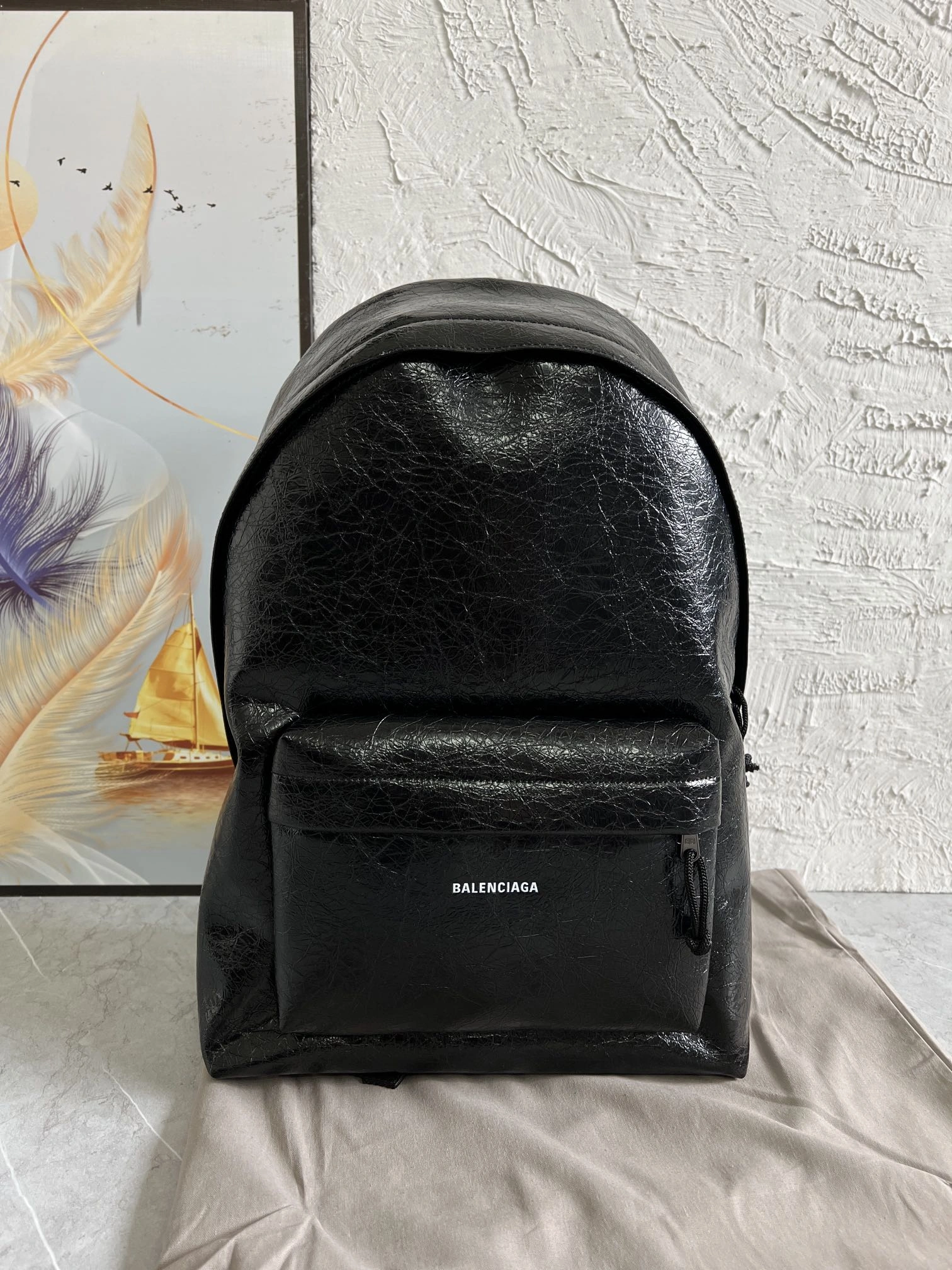 Perfect replica Balenciaga 18SS Calfskin Plain Backpack - Fashionable Travel Essential