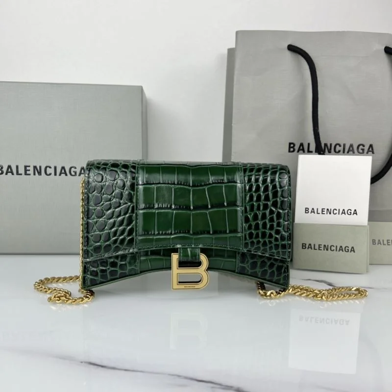 Balenciaga 19cm Iconic Hourglass Chain Crossbody Bag by Brand B